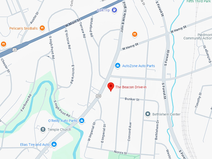 16. the beacon drive in map