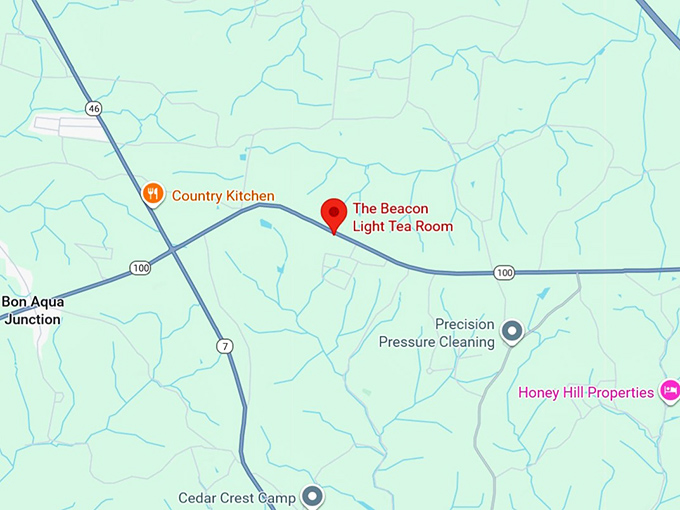 16. the beacon light tea room map