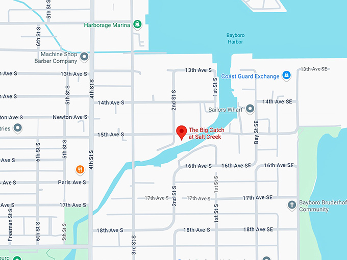 16. the big catch at salt creek map