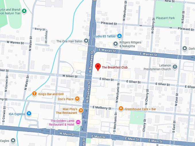 16. the breakfast club map