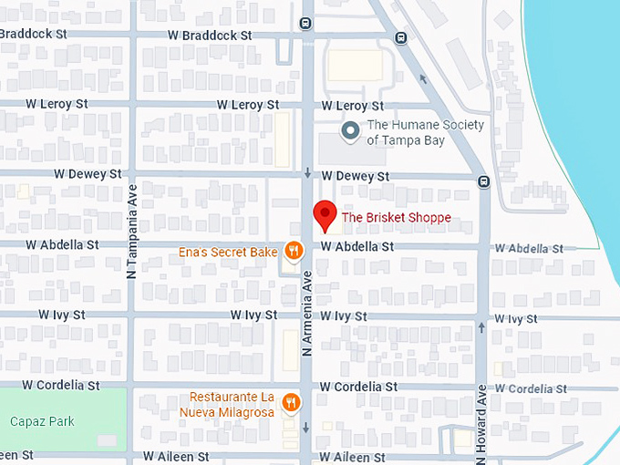 16. the brisket shoppe map