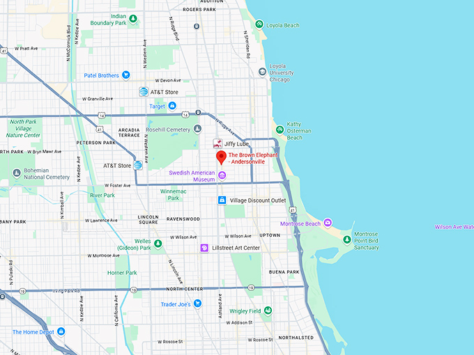 16. the brown elephant andersonville map