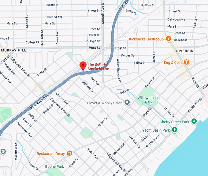 16. the butt hutt smokehouse map