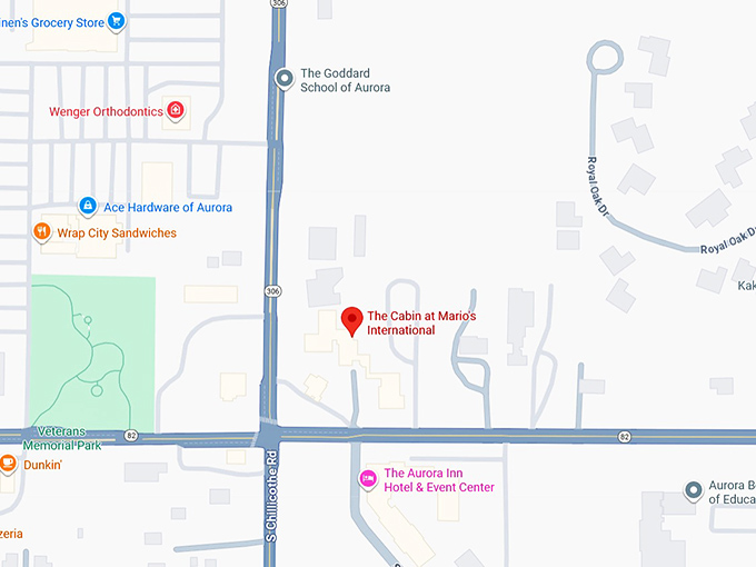 16. the cabin at mario's international map