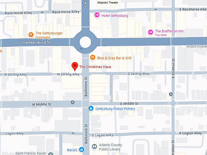16. the christmas haus map