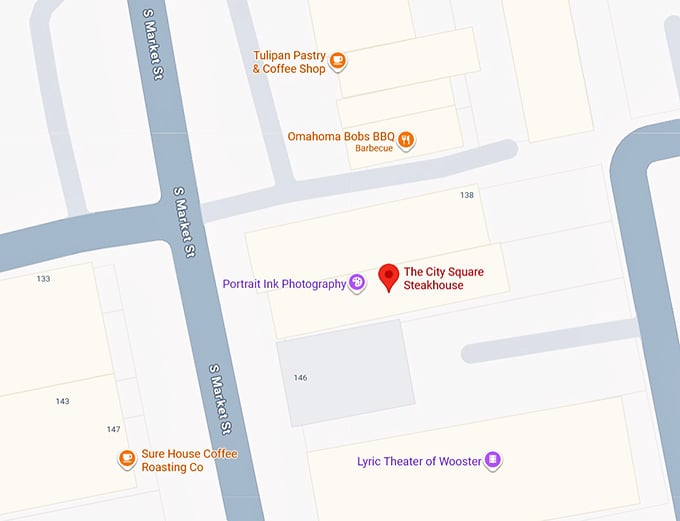 16. the city square steakhouse map