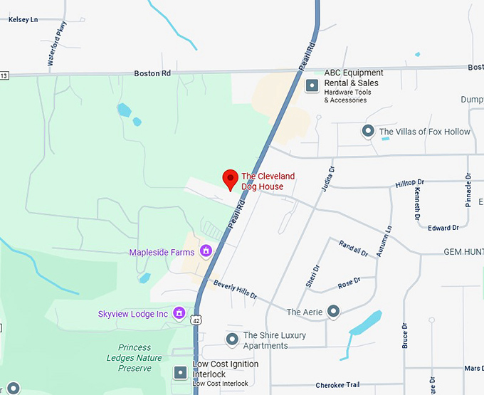 16. the cleveland dog house map