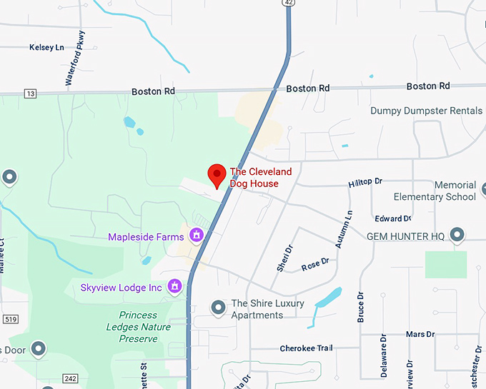 16. the cleveland dog house map