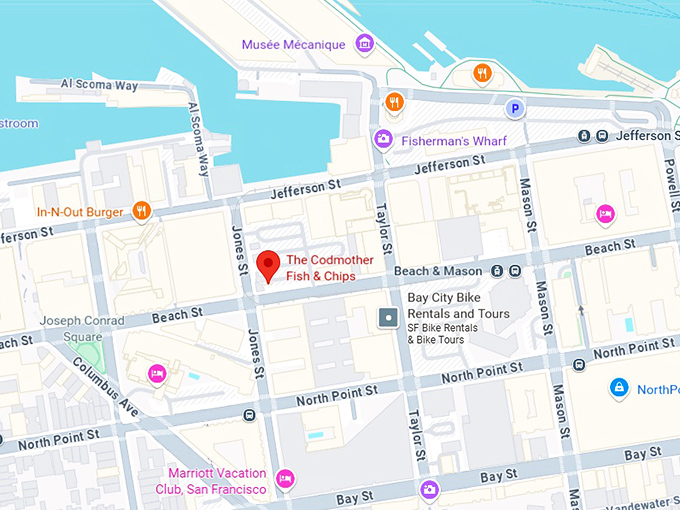 16. the codmother fish & chips map