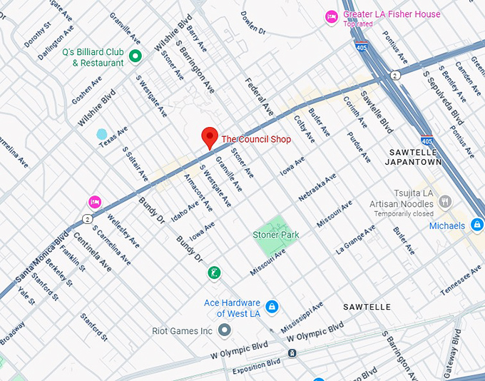 16. the council shop map