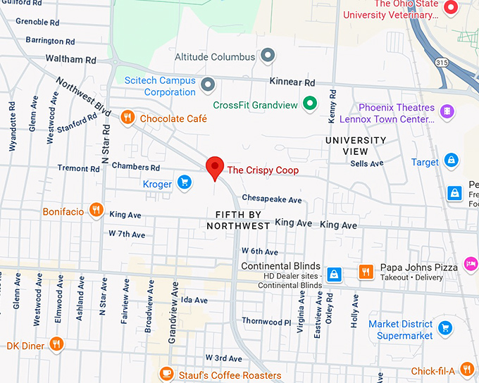 16. the crispy coop map