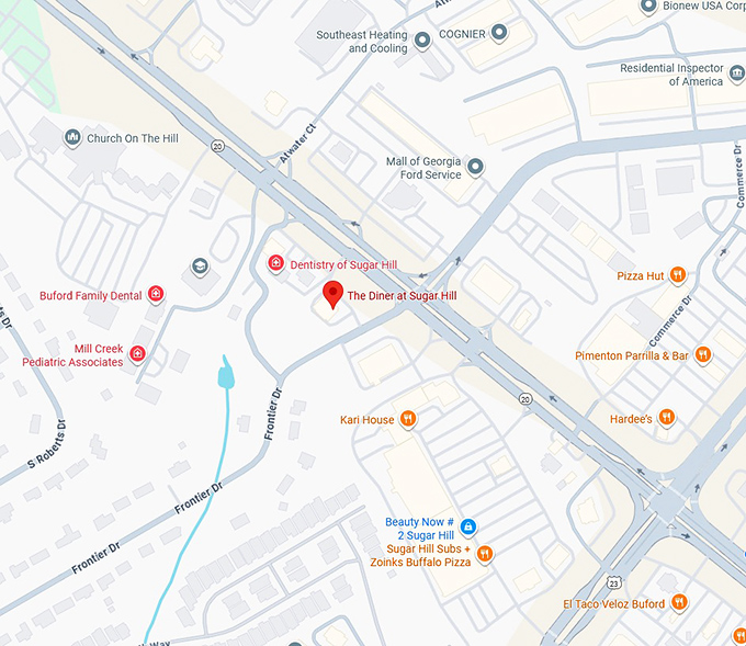 16. the diner at sugar hill map