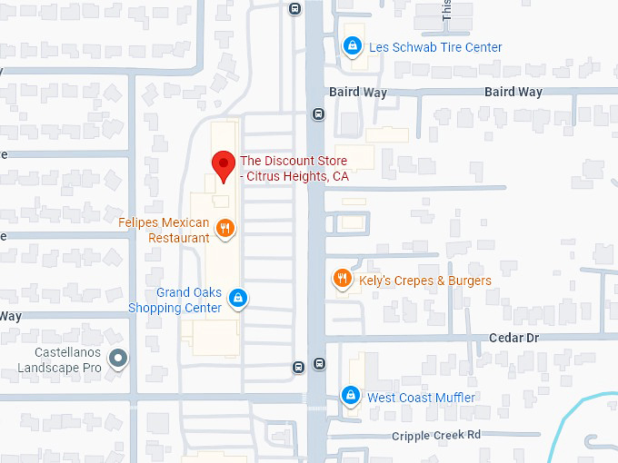 16. the discount store citrus heights, ca map