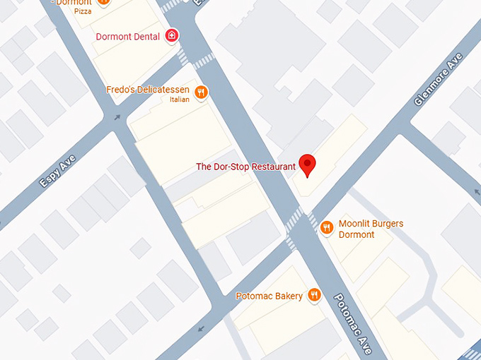 16. the dor stop restaurant pittsburgh map