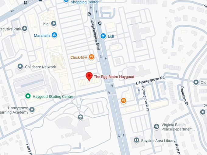 16. the egg bistro haygood map