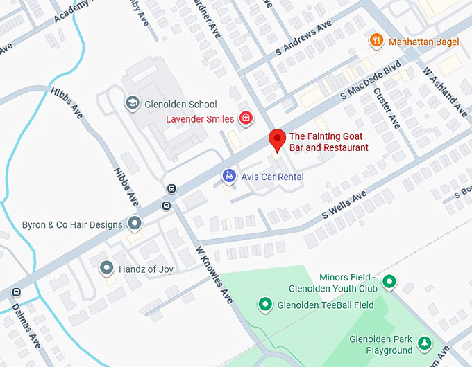 16. the fainting goat bar and restaurant map