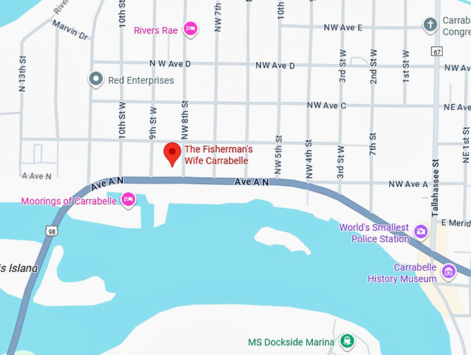 16. the fisherman's wife carrabelle map