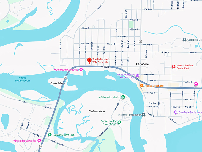 16. the fisherman's wife carrabelle map