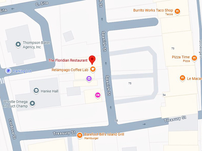 16. the floridian restaurant map