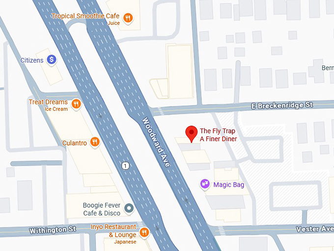 16. the fly trap a finer diner map