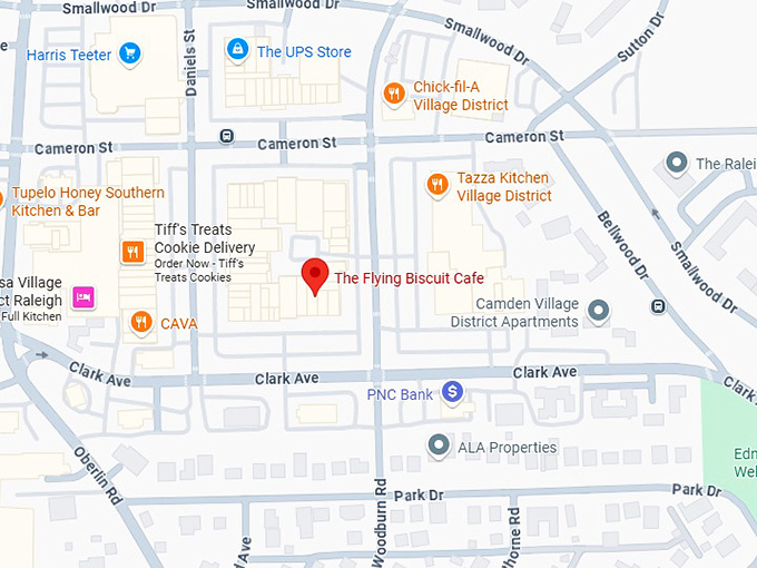 16. the flying biscuit cafe (2016 clark ave) map