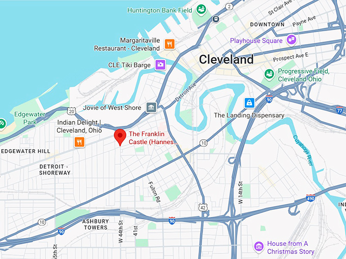 16. the franklin castle map