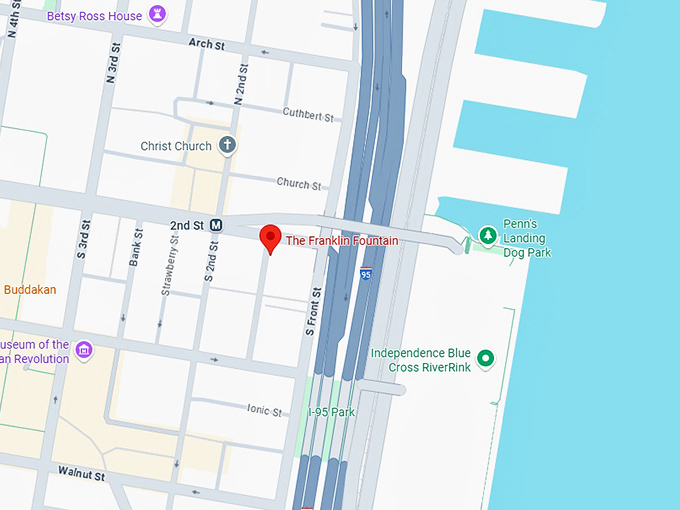 16. the franklin fountain map