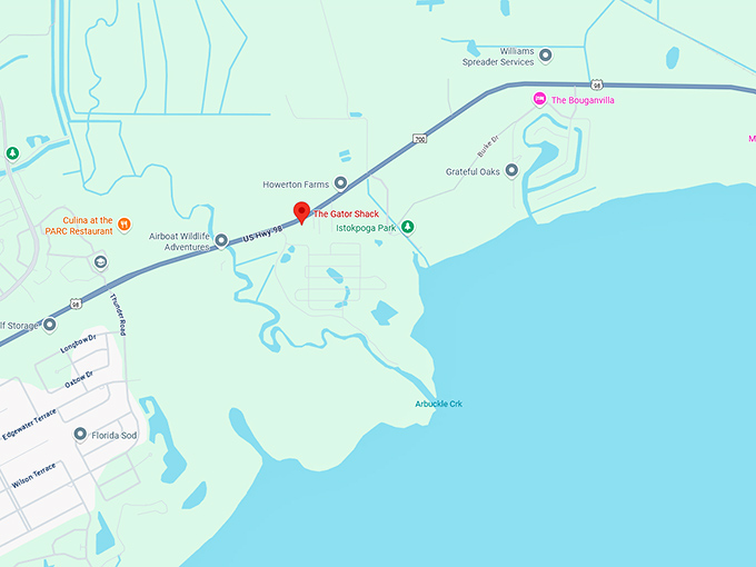 16. the gator shack map