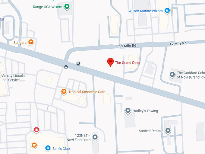 16. the grand diner map