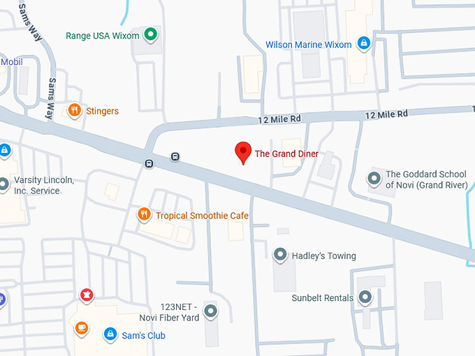 16. the grand diner map