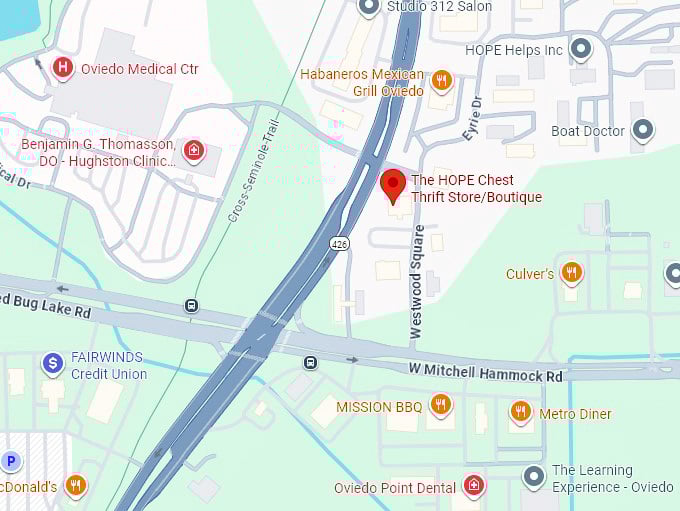 16. the hope chest thrift store boutique map