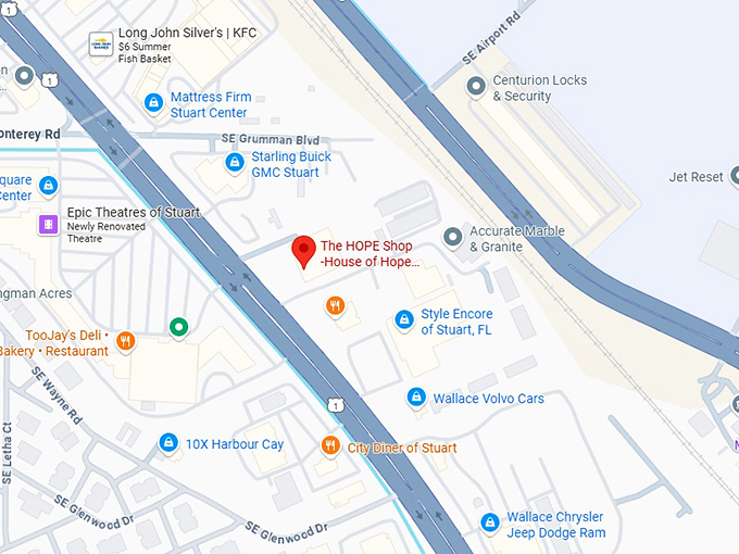 16. the hope shop house of hope stuart thrift store map