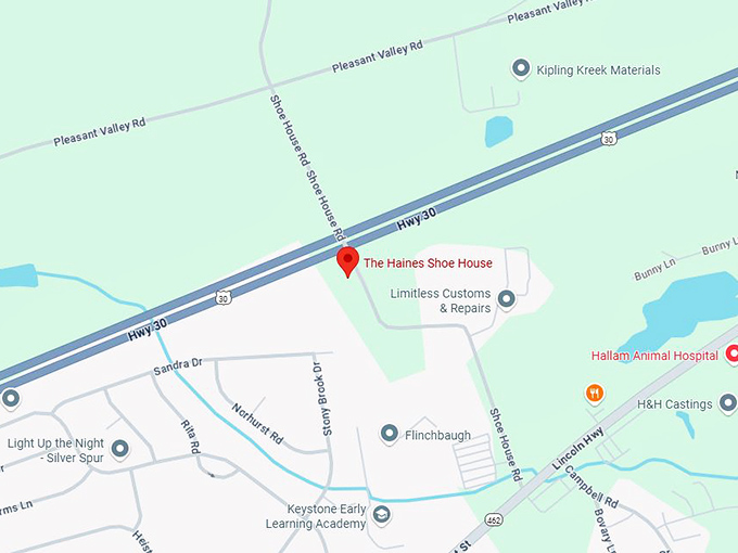 16. the haines shoe house map