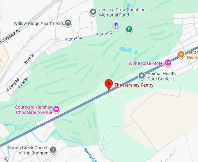 16. the hershey pantry &ndash; hershey map