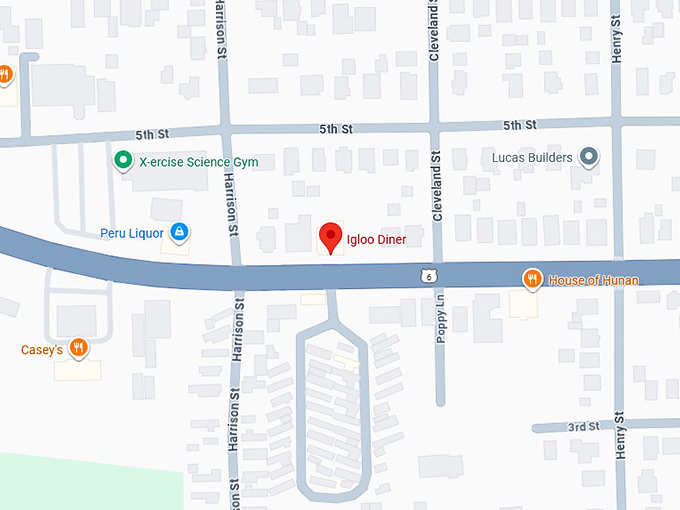 16. the igloo diner map