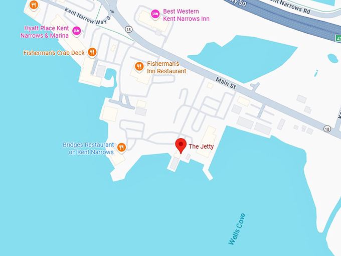 16. the jetty restaurant & dock bar map
