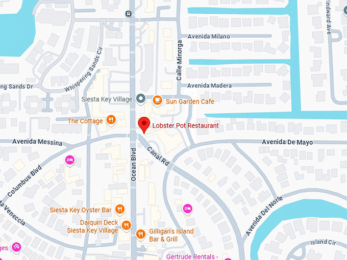 16. the lobster pot restaurant map