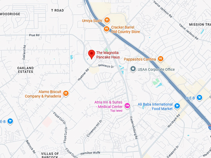 16. the magnolia pancake haus map