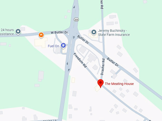 The meating house map