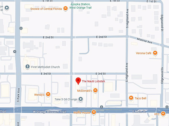 16. the nauti lobstah map