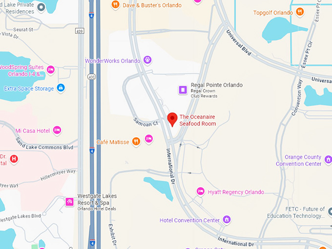 the oceanaire seafood room map