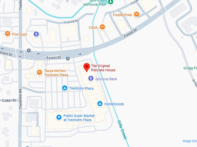 16. the original pancake house map