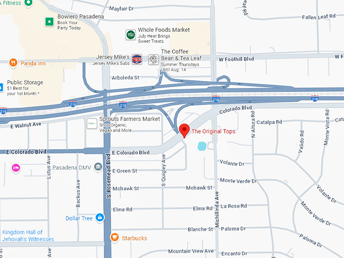 16. the original tops map