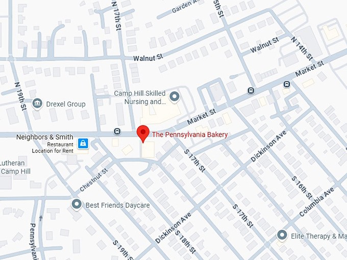 16. the pennsylvania bakery map