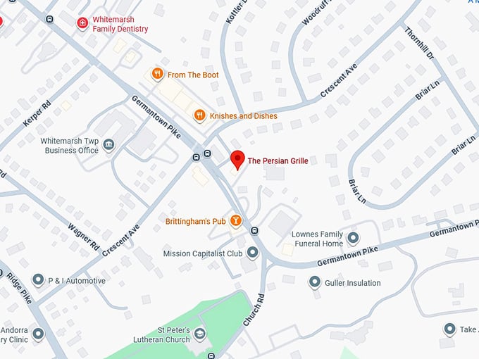 16. the persian grille map