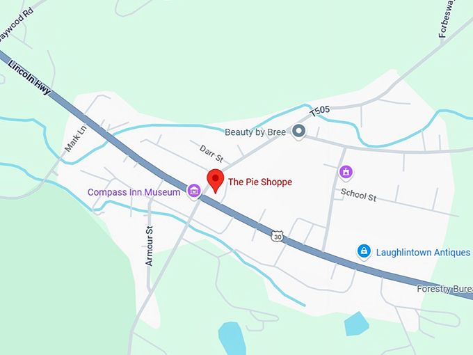 16. the pie shoppe map