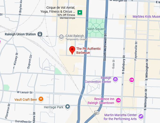 16. the pit authentic barbecue map