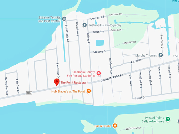 16. the point restaurant map