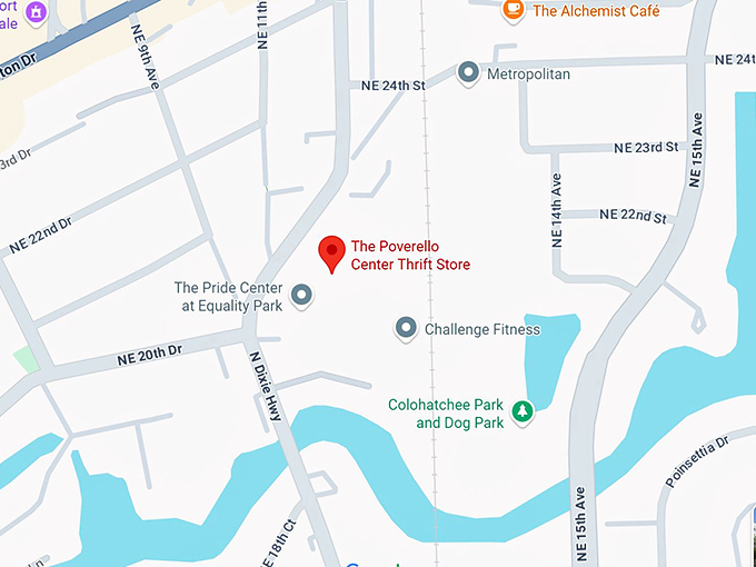 16. the poverello center thrift store map