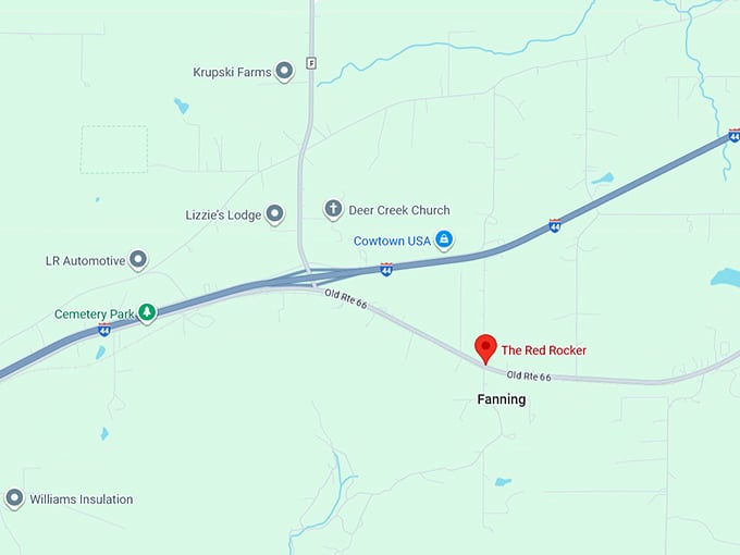 16. the red rocker map